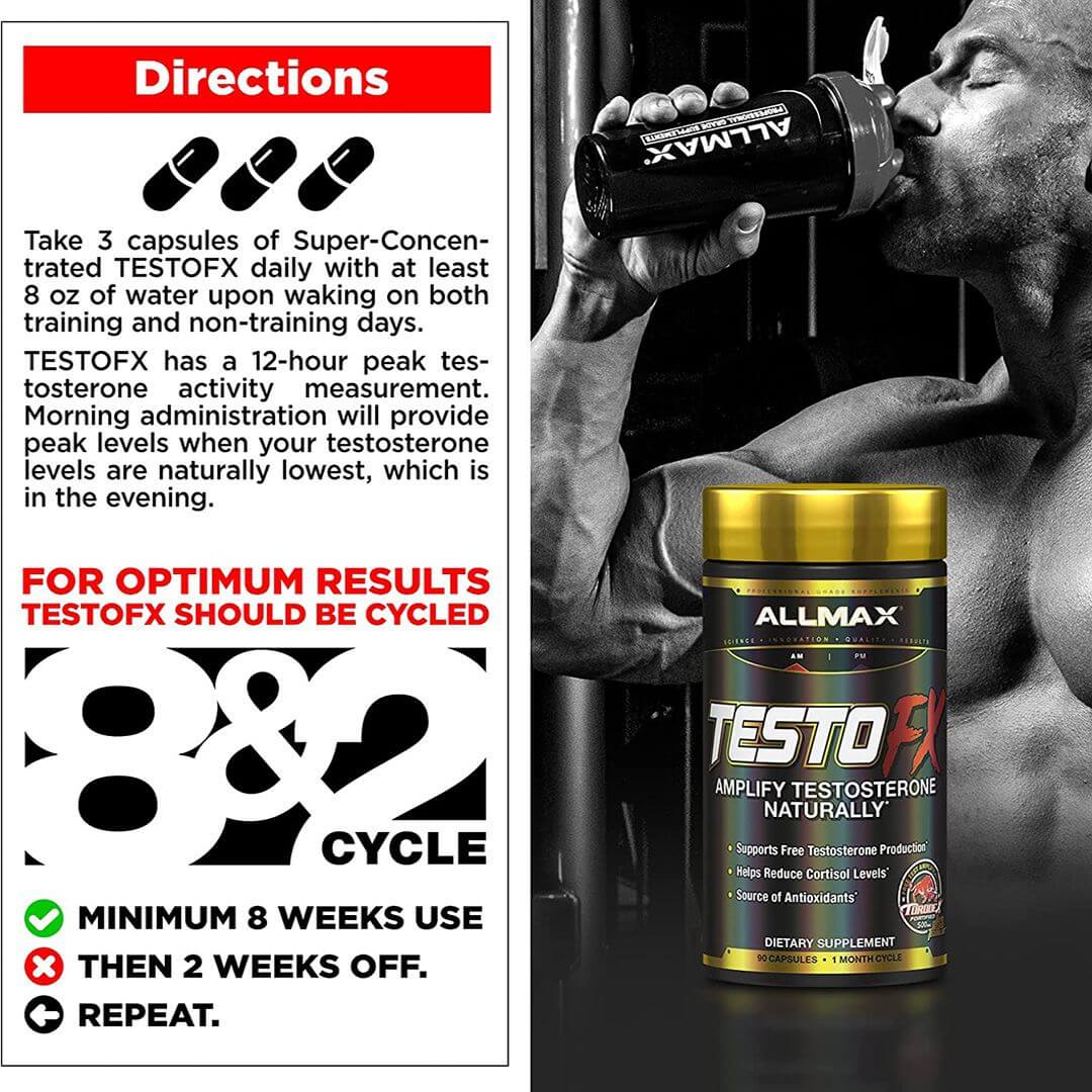ALLMAX, TestoFX, 5-Stage Male Testosterone Amplifier, 90 Capsules ...