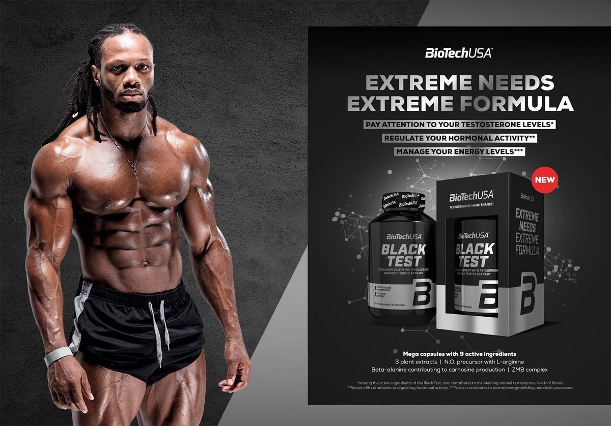 BioTech USA, Black Test, 90 Capsules | Zone Nutrition