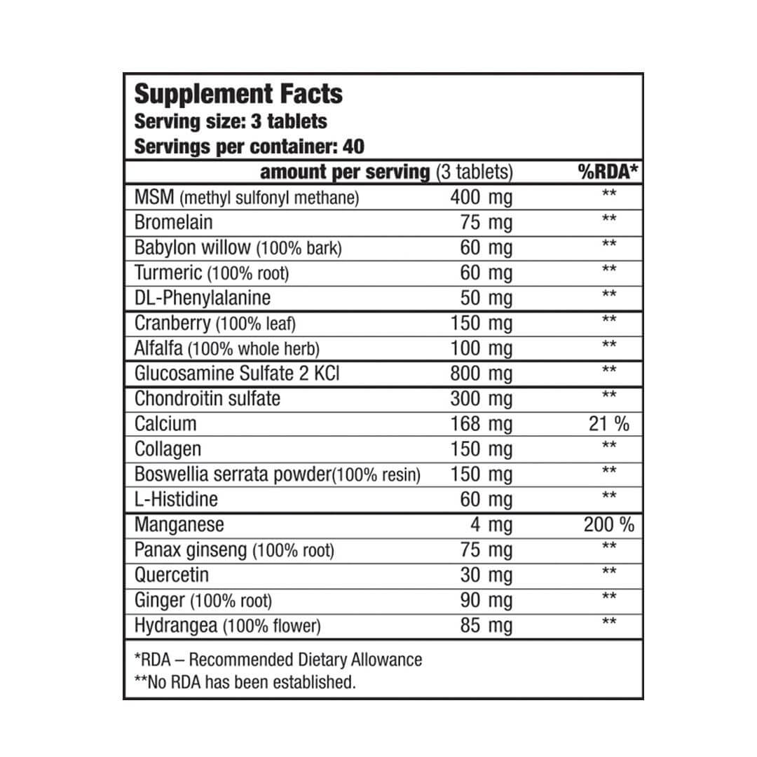 BioTech USA, Arthro Guard Joint Health, 120 Tablets | Zone Nutrition