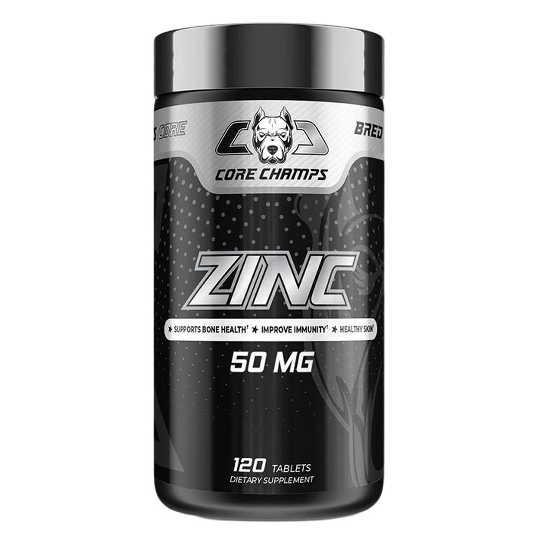 Core Champs, Zinc 50 MG, 120 Tablets | Zone Nutrition Supplements Lebanon